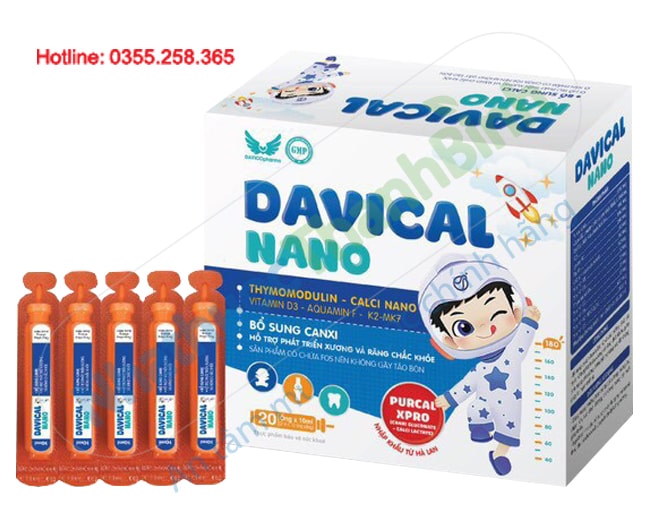 Davical Nano hỗ trợ giúp xương chắc khỏe tăng đề kháng