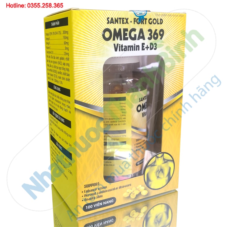 Omega 369 Santex Fort Gold cải thiện sức khỏe tim mạch