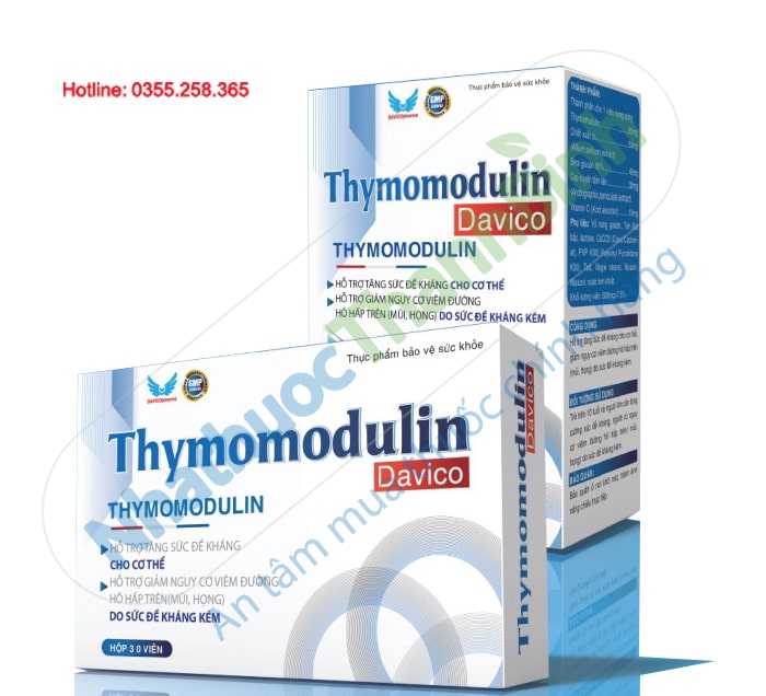 Thymomodulin Davico hỗ trợ hô hấp cải thiện miễn dịch cơ thể